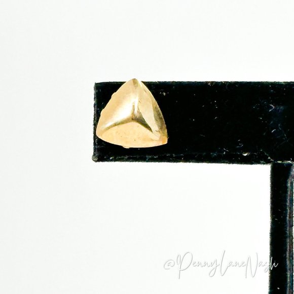 Vintage | Jewelry | Vintage Gold Metal Triangle Dome Push Back | Poshmark